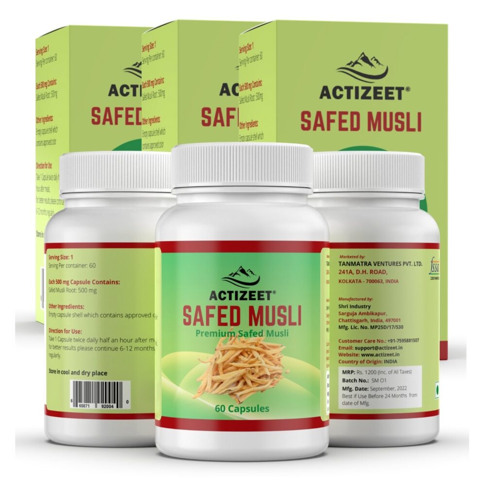 Best Safed Musli Capsules In India | ACTIZEET Herbal Wellness