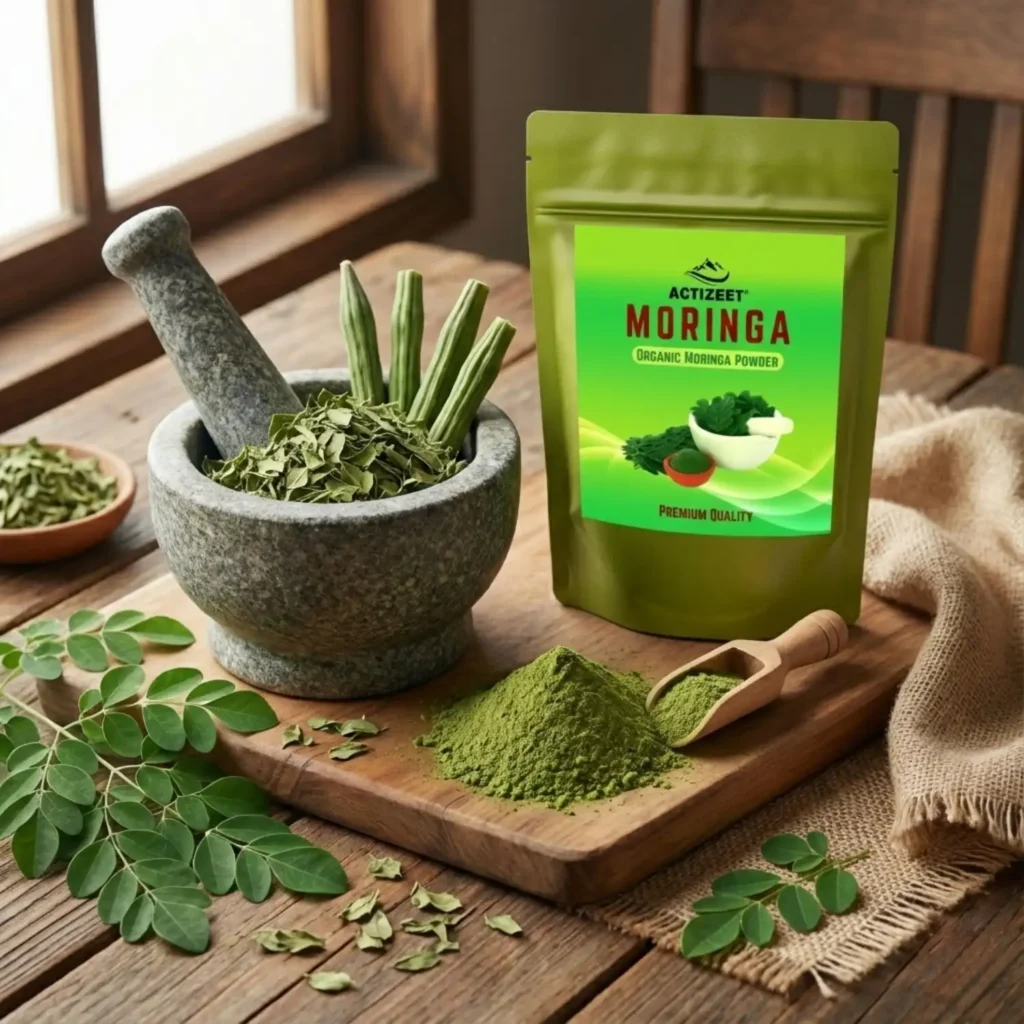 ACTIZEET® Moringa Powder 200g | Pure Ayurvedic Superfood Support