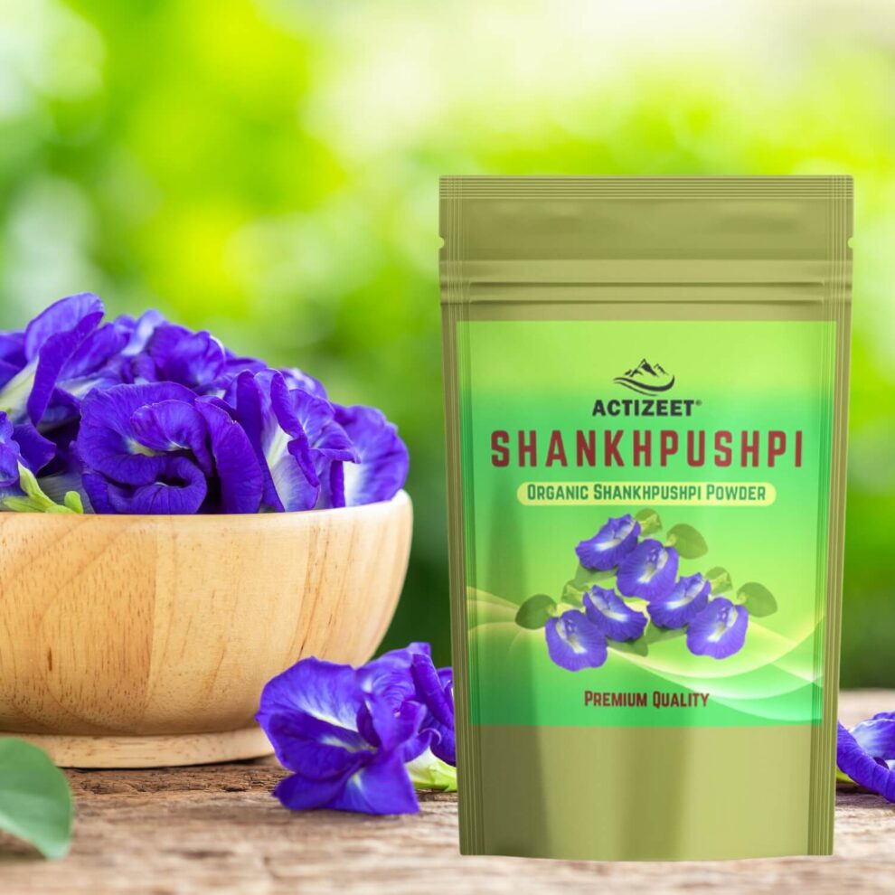ACTIZEET® Shankhpushpi Powder 300g | Pure Ayurvedic Brain Support