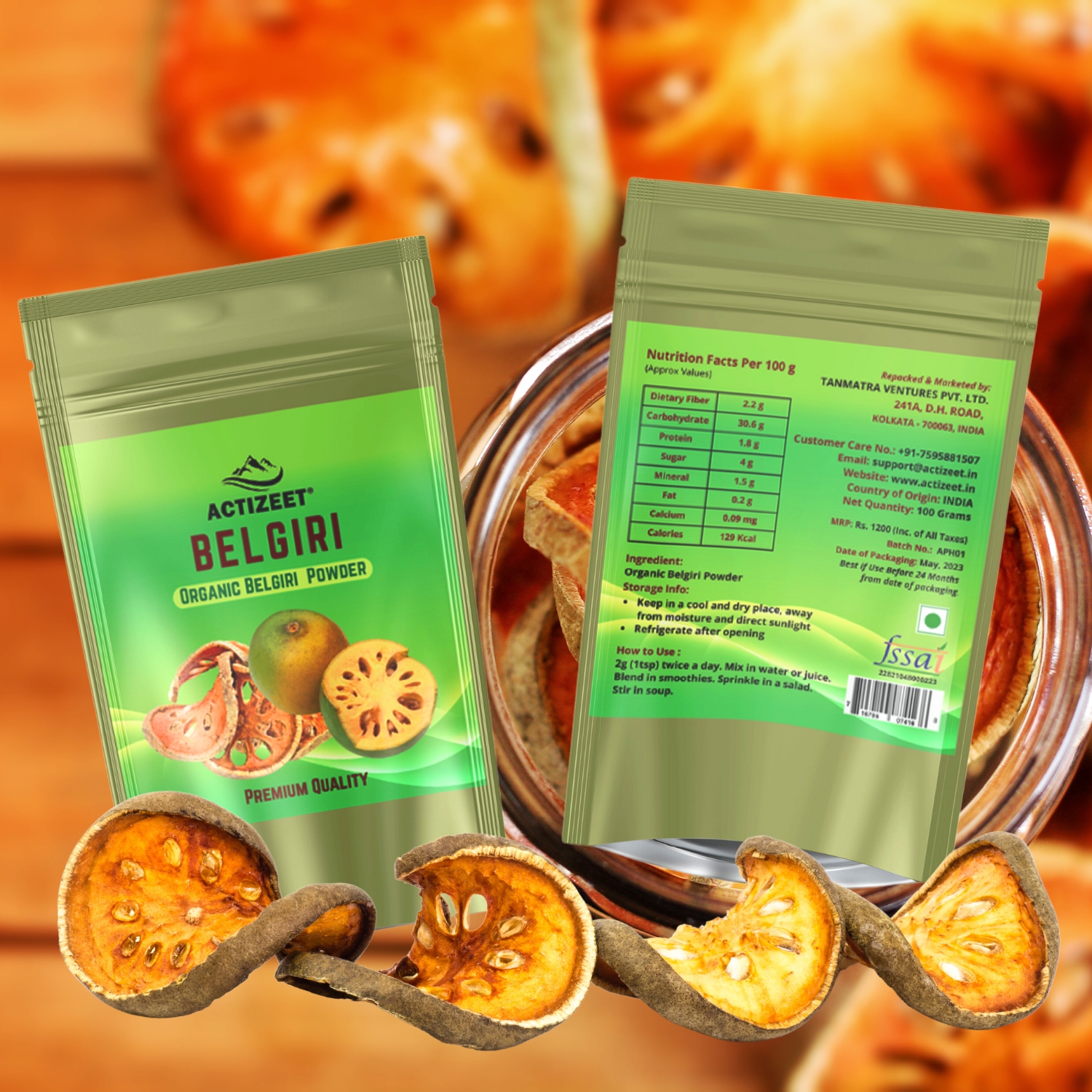 Belgiri Powder | ACTIZEET Organic Belgiri Powder | 300 Grams