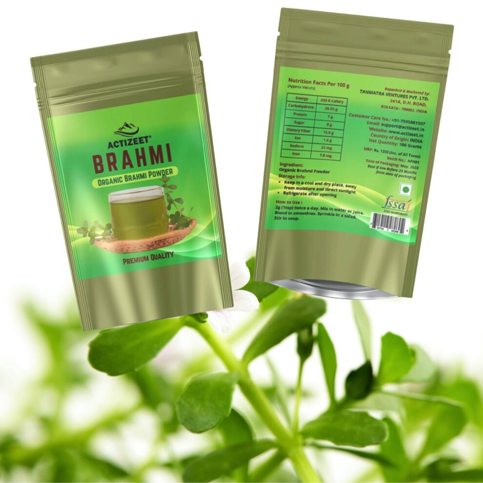 ACTIZEET® Brahmi Powder 100g | Pure Ayurvedic Brain Support