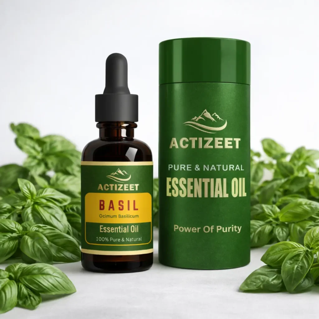ACTIZEET® Basil Essential Oil | Pure Natural Aromatherapy Oil