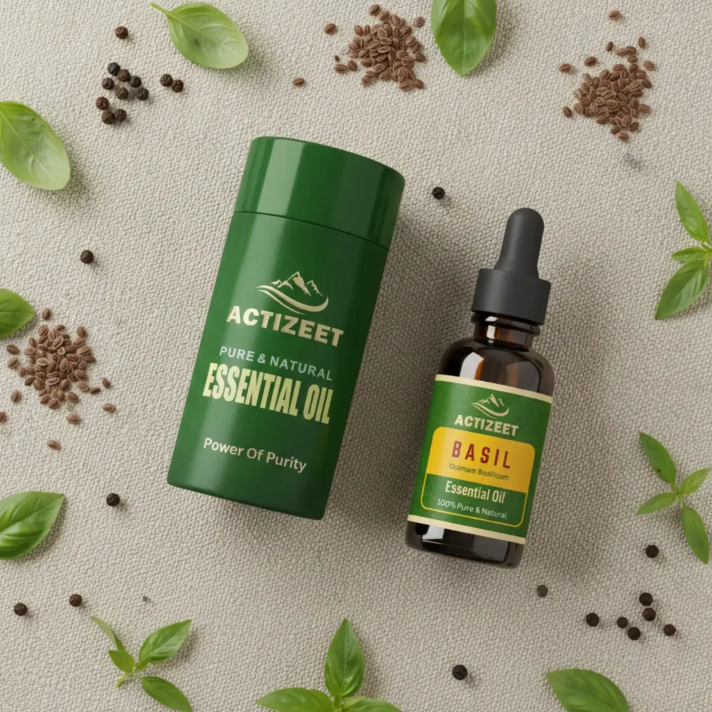 ACTIZEET® Basil Essential Oil | Pure Natural Aromatherapy Oil