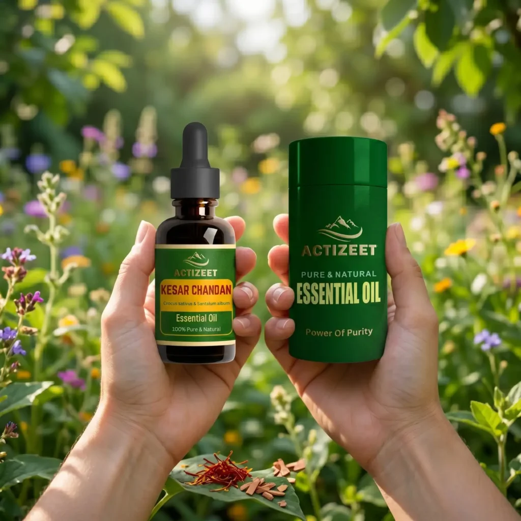ACTIZEET® Kesar Chandan Essential Oil | Pure Luxury Aroma Oil