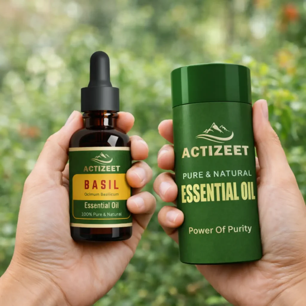 ACTIZEET® Basil Essential Oil | Pure Natural Aromatherapy Oil