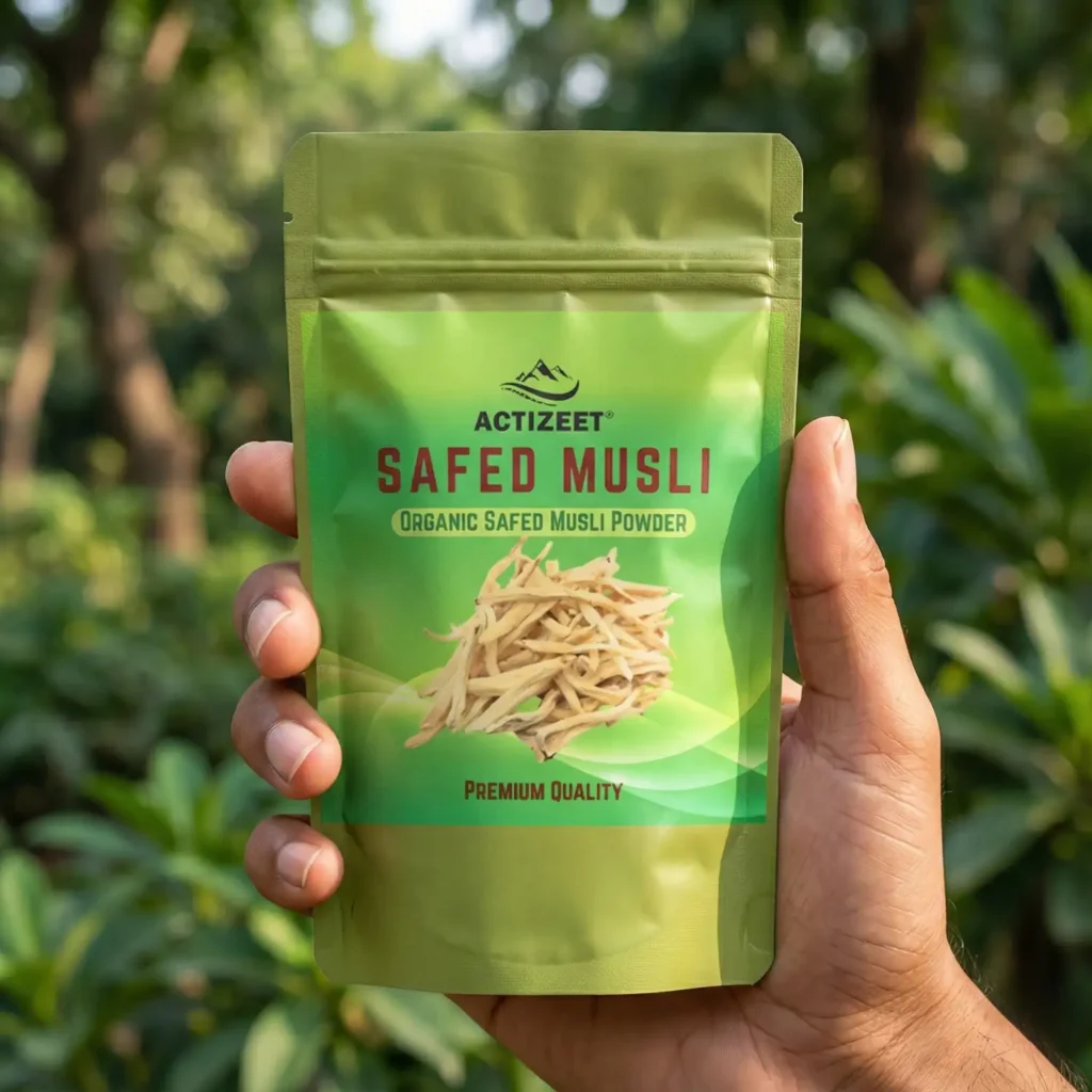ACTIZEET® Safed Musli Powder 300g | Pure Ayurvedic Vitality Support