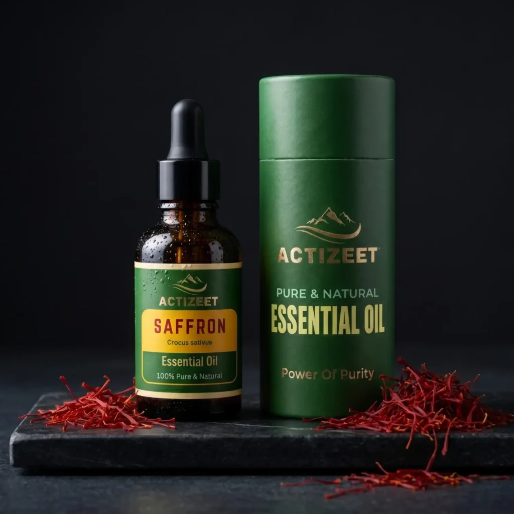 ACTIZEET® Saffron Essential Oil | Pure Natural Aromatherapy Oil